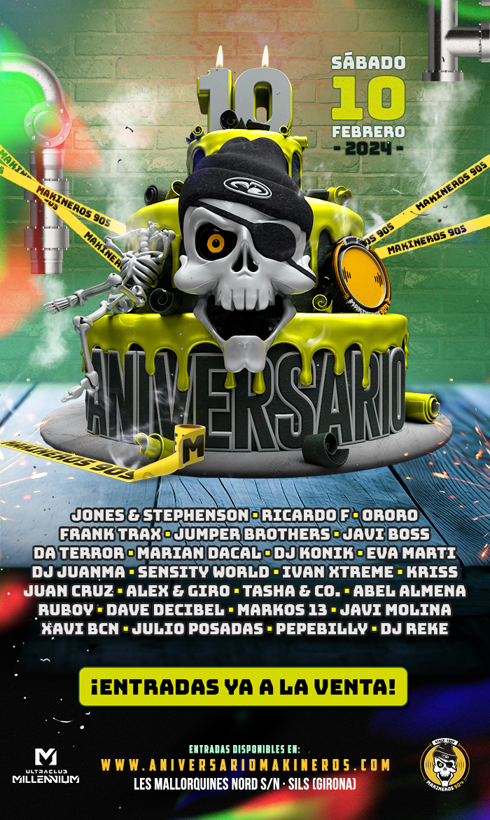 Millenium - 10 Aniversario Makineros 90s - KICKSHOW